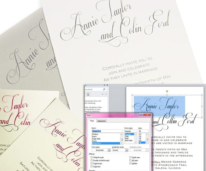 4 Steps to Elegant DIY Calligraphy Wedding Invitations - LCI Paper