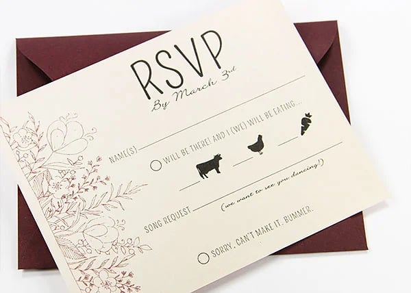 RSVP Envelopes for Wedding and Event Invitations | LCI Paper