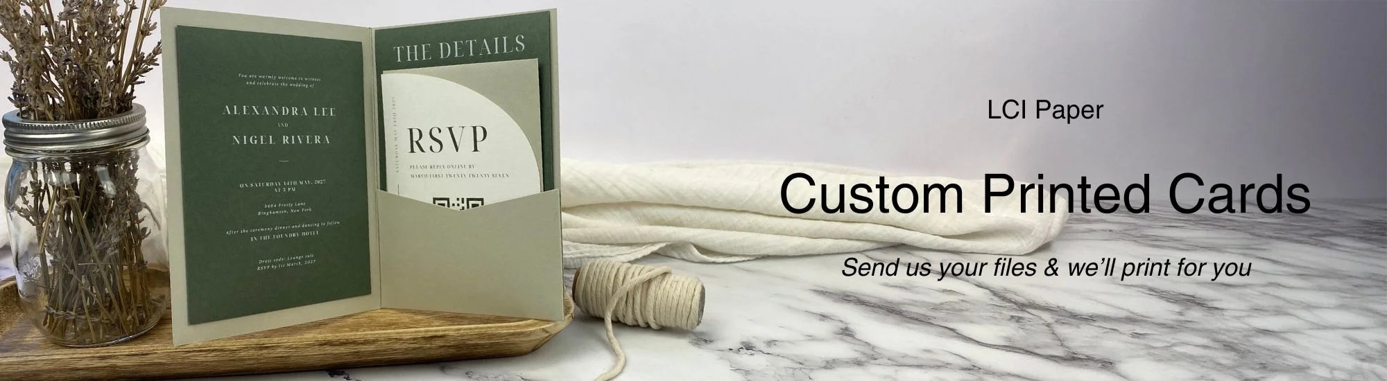 Custom Invitation & Card Printing Service | LCI Paper