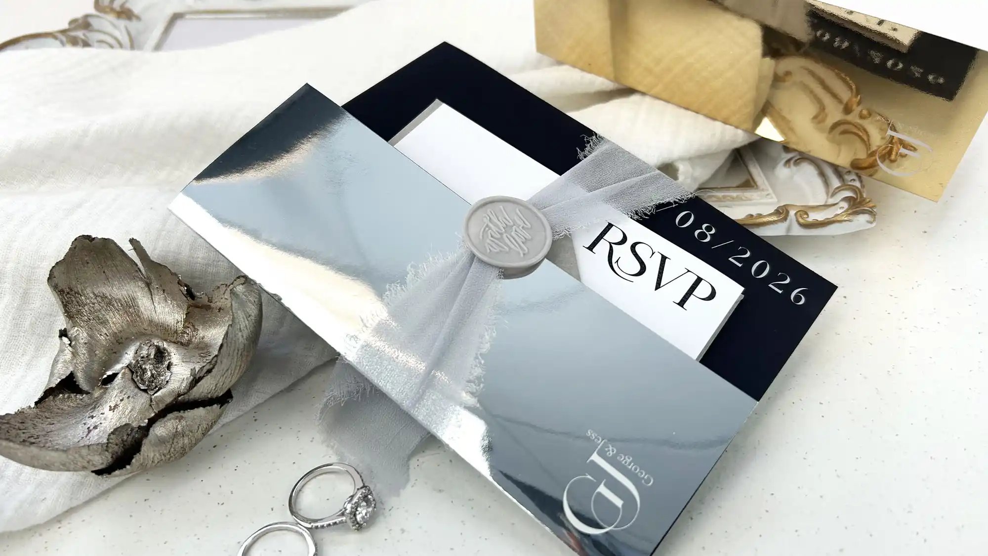 5 Easy & Economical Mirror Paper Invitation Ideas You Can Do