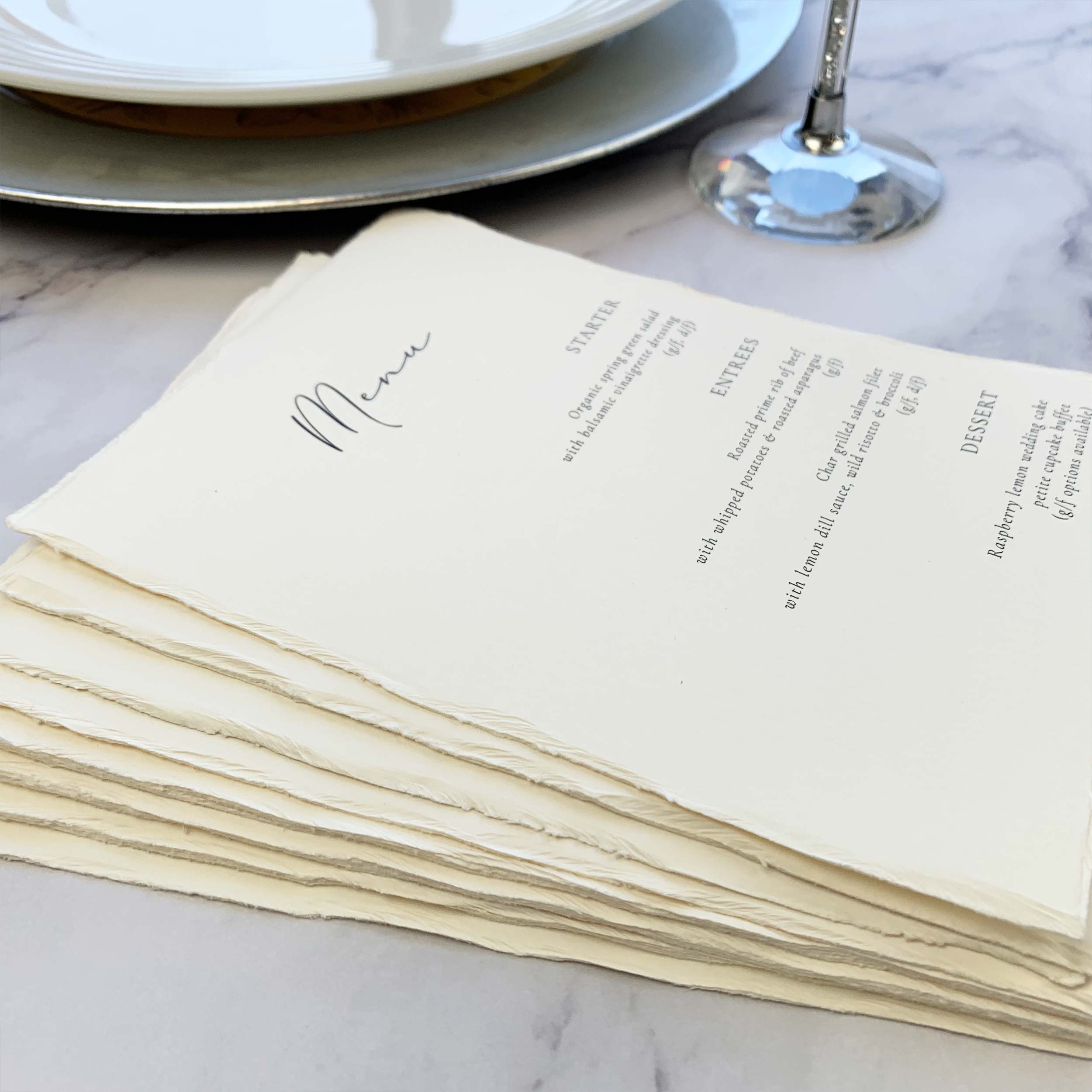 Soft White Deckle Edge Envelopes, A7 (5 1/4 x 7 1/4)